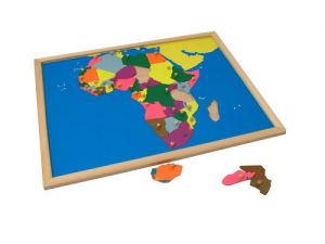 Puzzle Map of AFRICA with frame